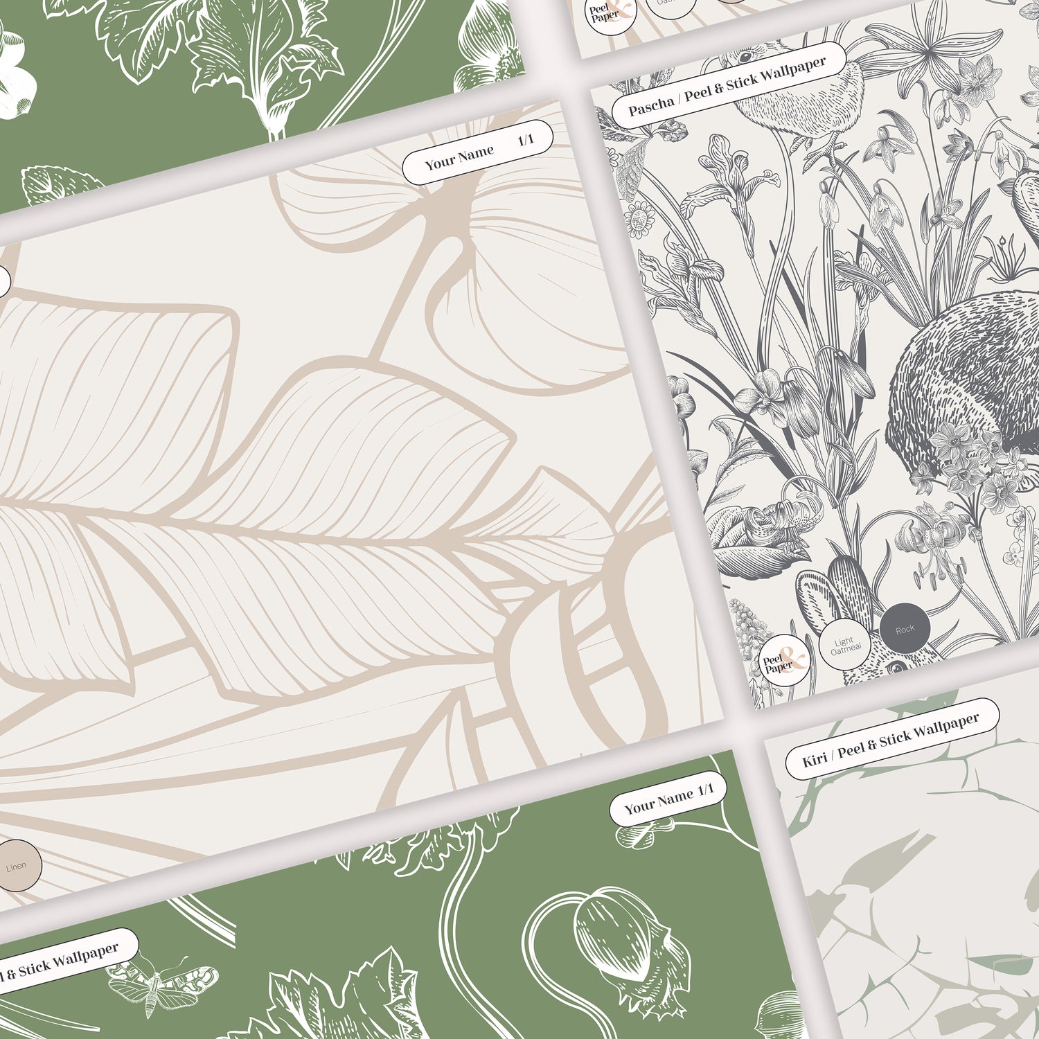 Watercolour Stripe Wallpaper | Peel&Paper – Peel & Paper