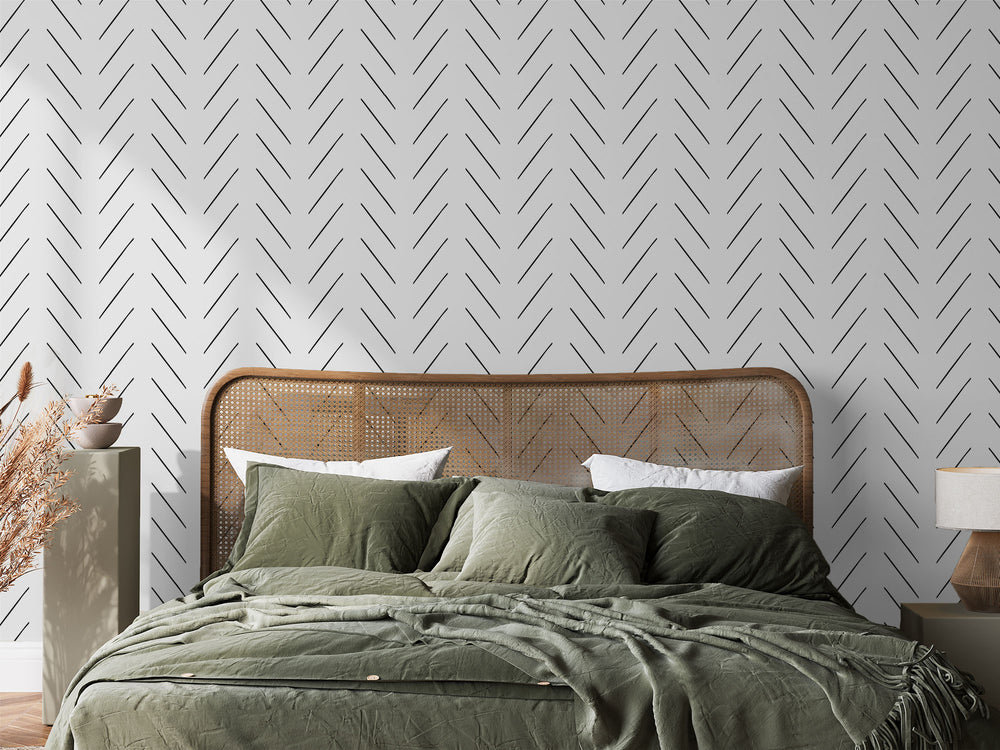 Wavy Striped Wallpaper | Peel&Paper – Peel & Paper