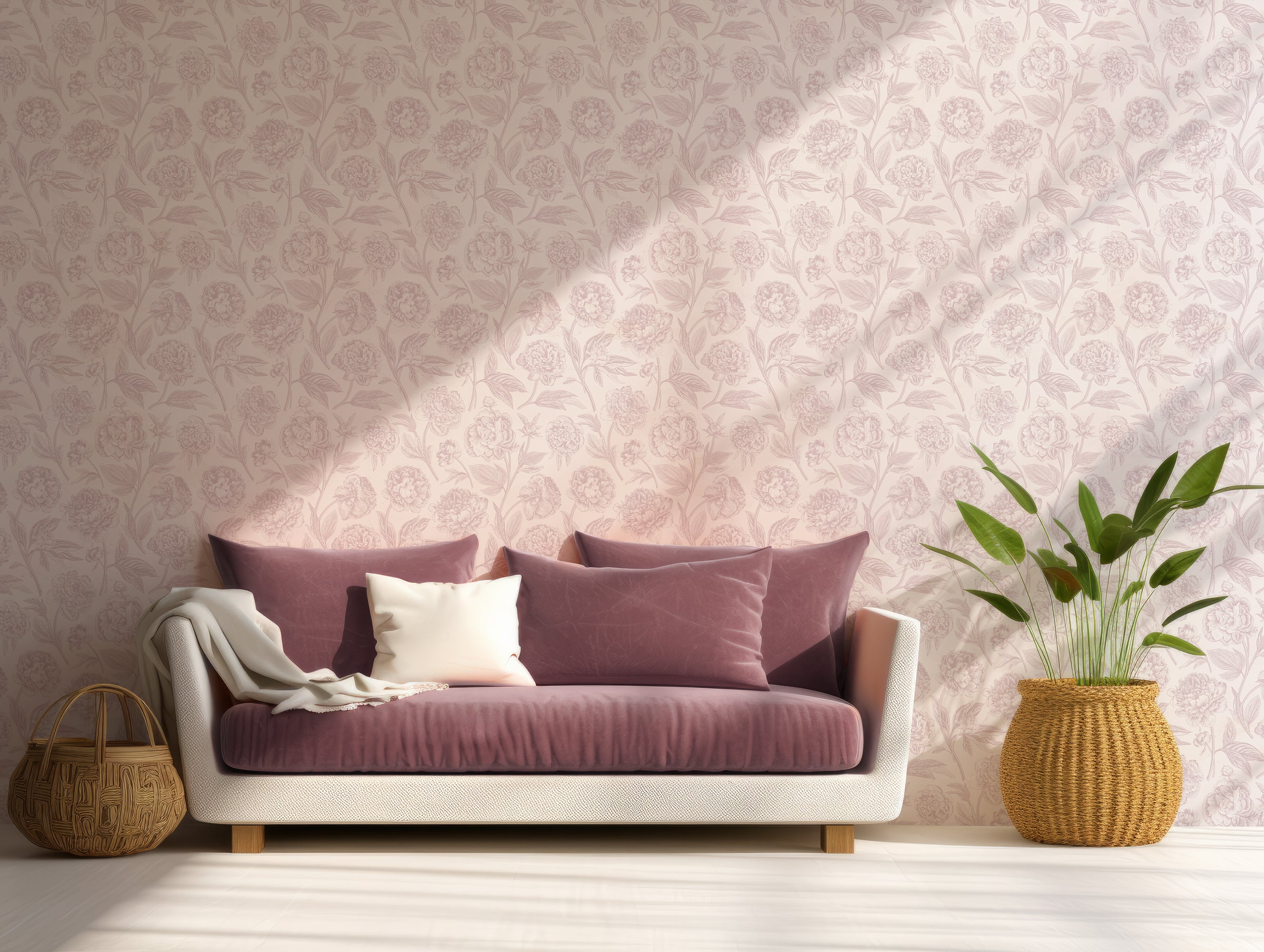 Pink Peel & Stick Removable Wallpaper | Peel&Stick – Peel & Paper